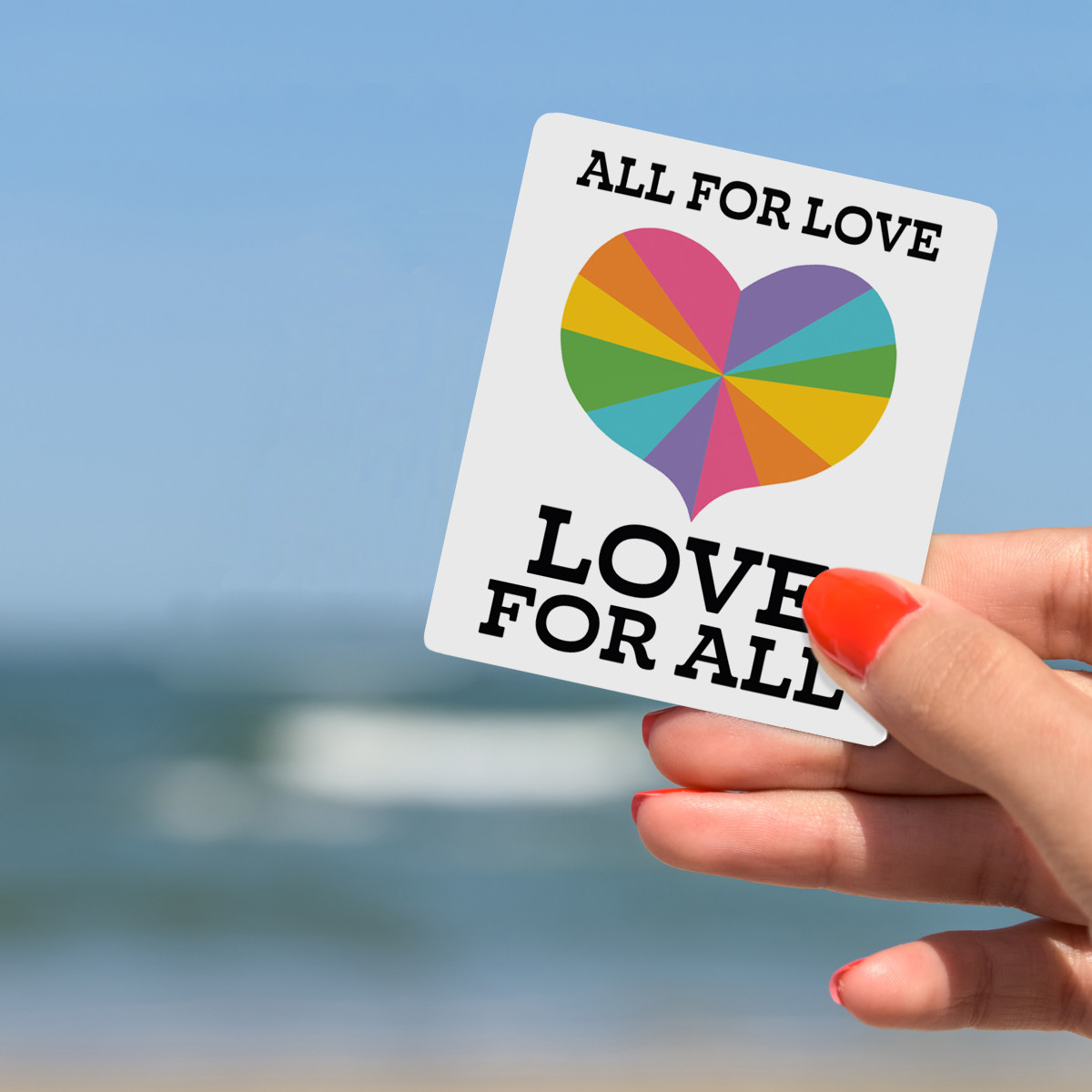 All for Love | Vinyl Sticker | Rock Scissor Paper