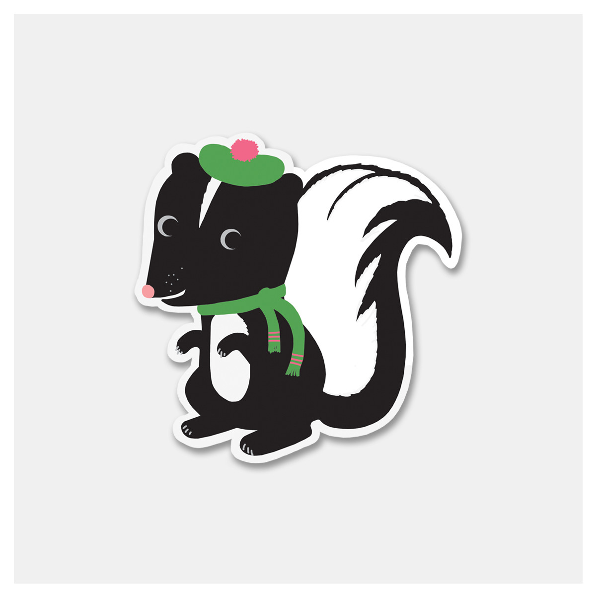 Skunk | Vinyl Sticker | Rock Scissor Paper