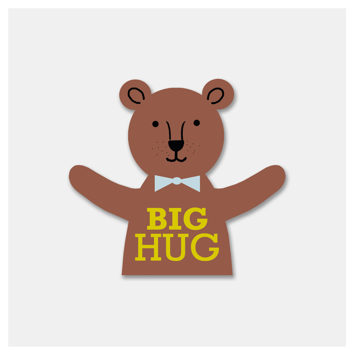 Big Hug Bear | Vinyl Sticker | Rock Scissor Paper