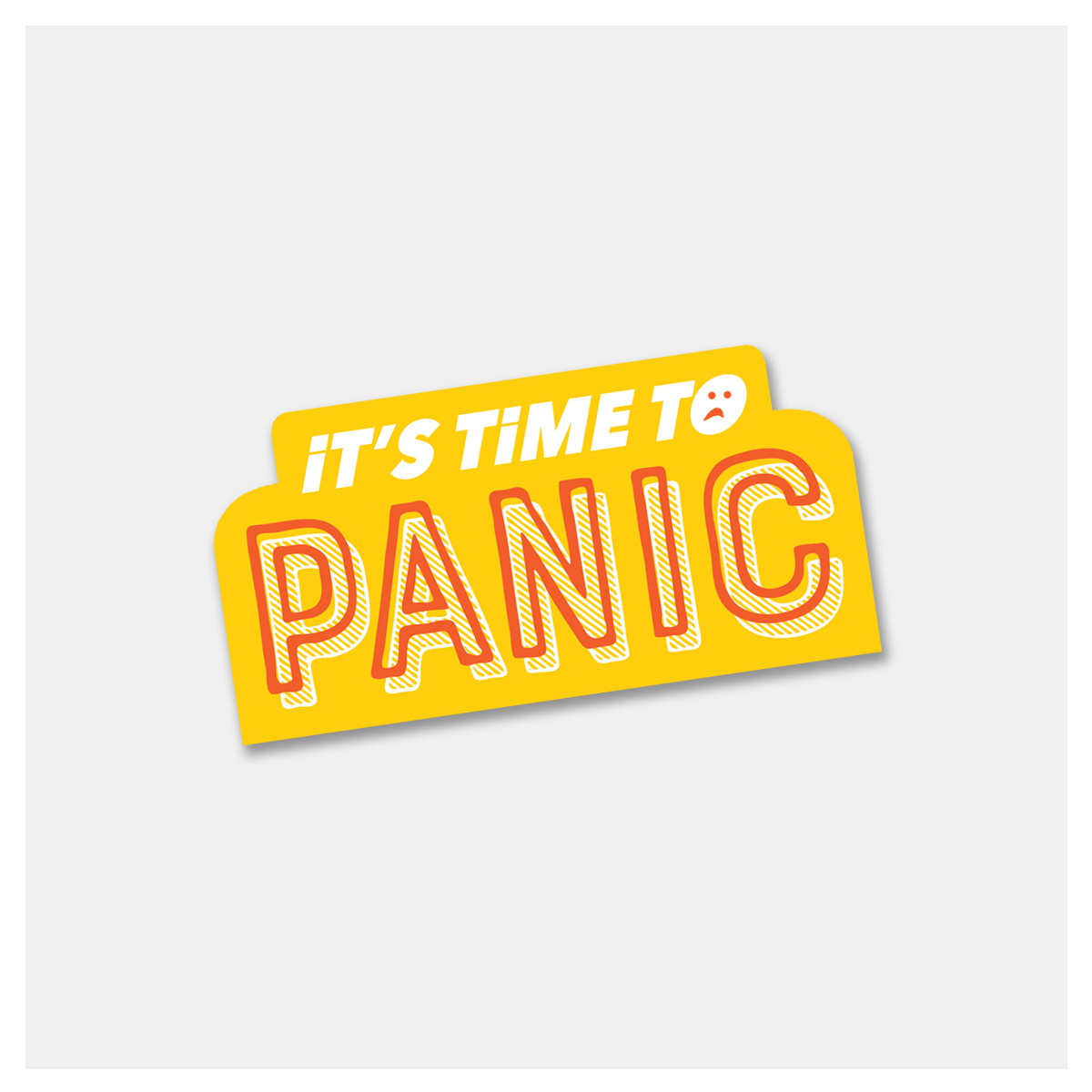 Time to Panic | Vinyl Sticker | Rock Scissor Paper