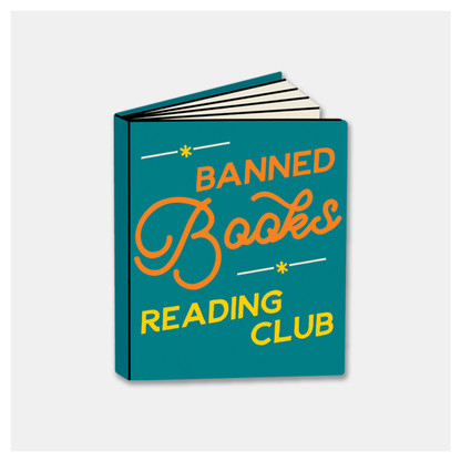 Banned Books Reading Club | Vinyl Sticker | Rock Scissor Paper