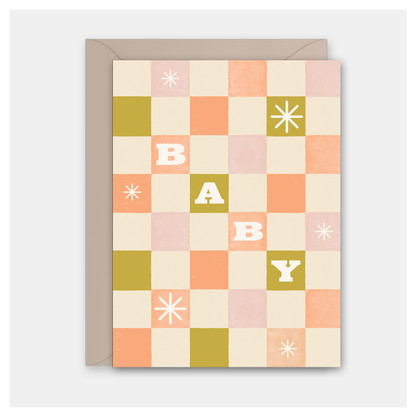 Baby Checkerboard | Baby Card | Rock Scissor Paper