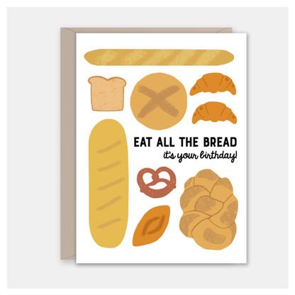 All the Bread | Birthday Card | Rock Scissor Paper
