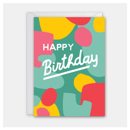 Birthday Abstract | Birthday Card | Rock Scissor Paper
