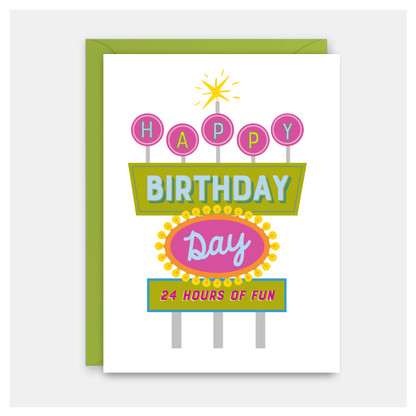 Fun Sign | Birthday Card | Rock Scissor Paper
