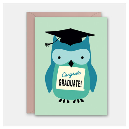 Wise Owl | Graduation Card | Rock Scissor Paper