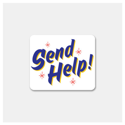 Send Help! | Vinyl Sticker | Rock Scissor Paper