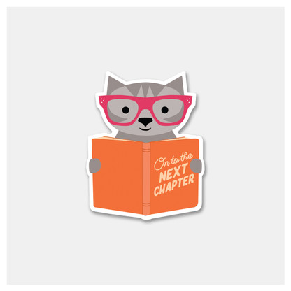 Next Chapter Cat | Vinyl Sticker | Rock Scissor Paper