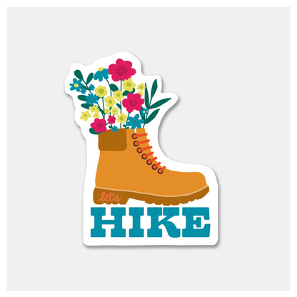 Hiking Boot | Vinyl Sticker | Rock Scissor Paper