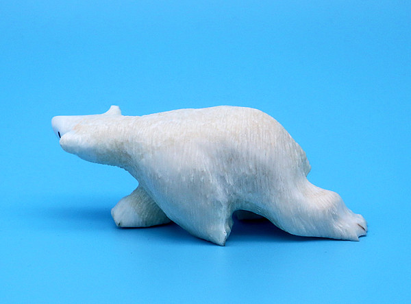 Walking Polar Bear | Alaskan Ivory Carving