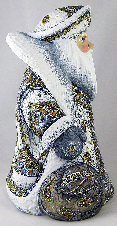 Magical Season Russian Santa - White and Silver Coat | Grandfather ...