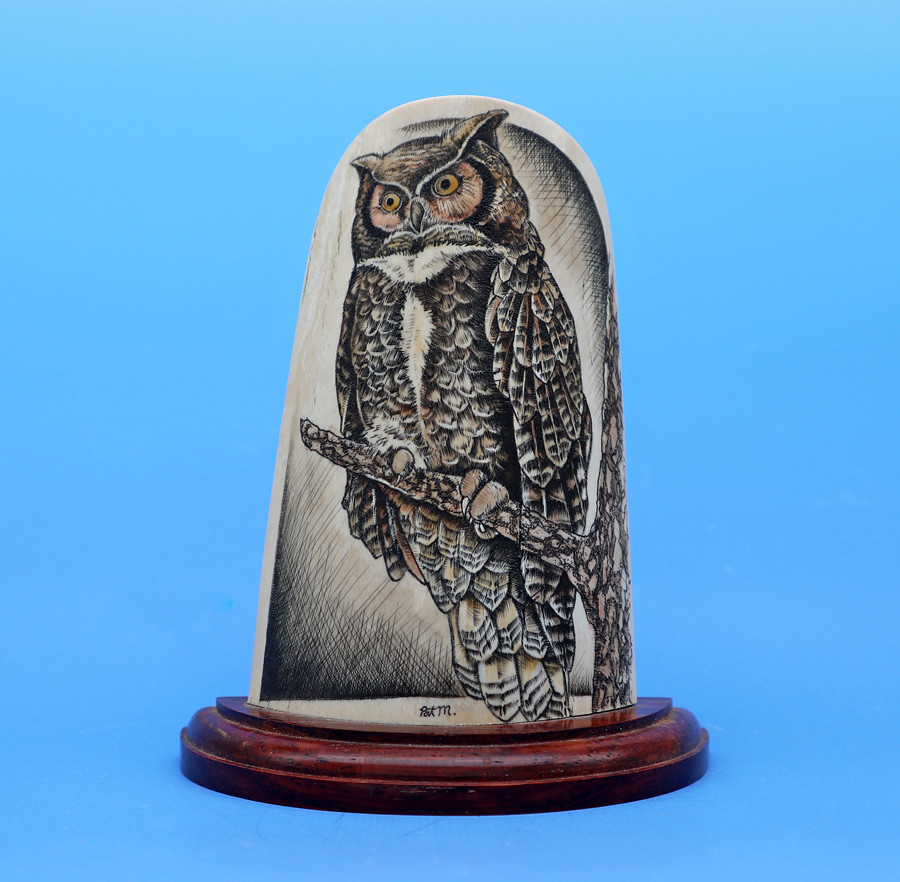 Wolf Scrimshaw by George Vukson