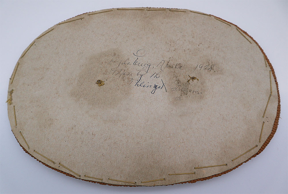 Antique Tlingit Native Hand Woven Plate