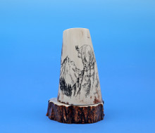 Mountain Goats Scrimshaw by George Vukson