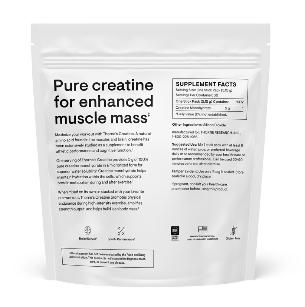 Creatine, 30 stick packs, Thorne