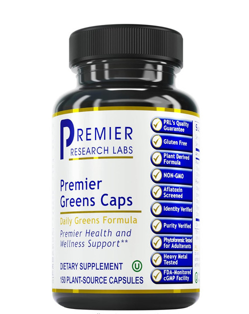 Premier Greens Caps, 150 caps, Premier Research Labs