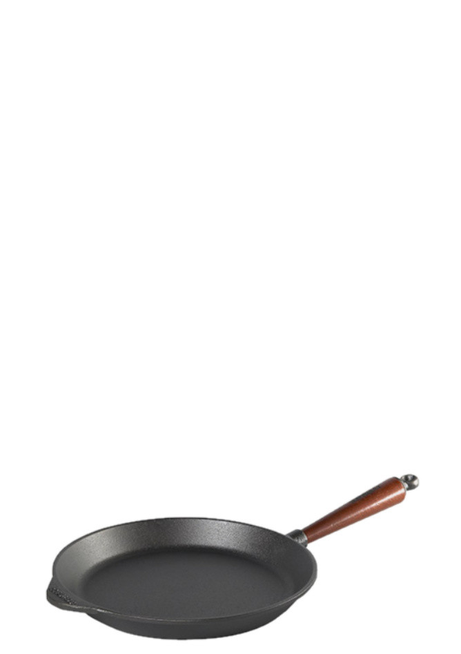 Skeppshult Cast Iron Frying Pan – 24 cm Beech Handle | Croghan