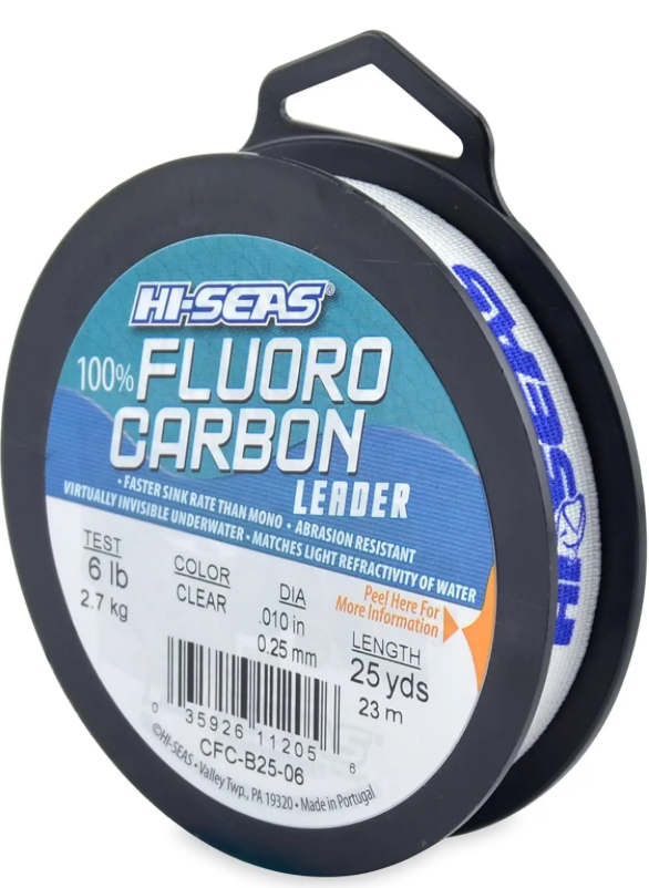 Hi-Seas 100% Fluoro Carbon Leader 25yds - CatchAllTackle.com