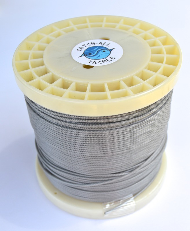 49 Strand Stainless Steel Cable Vinyl Coated 500' spool ...