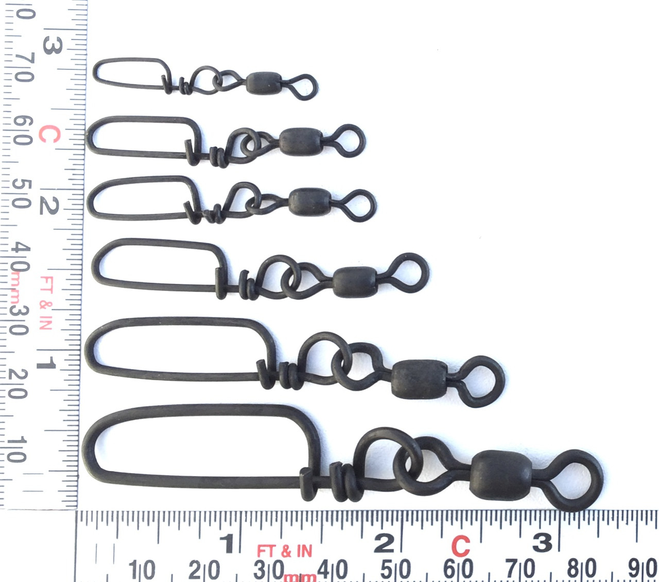 Rosco Black Stainless Steel Coastlock Snap Swivels - CatchAllTackle.com