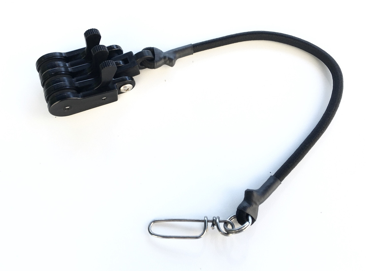 Hal-Lock Outrigger Pulley - 3 Sizes - Black - 12-Inch - CatchAllTackle.com