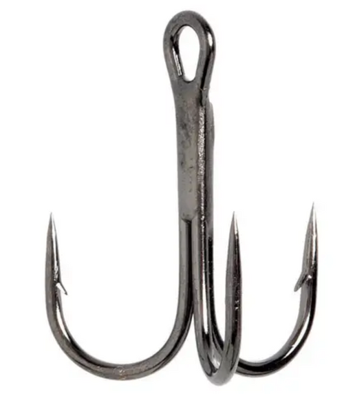 Size 4 Lazer Sharp Round Bend Treble Hook 2x 50ct - CatchAllTackle.com