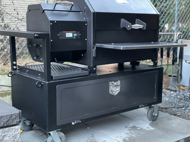 The BBQ Smokin' Wagon Custom BBQ Cart