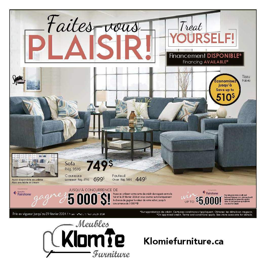 Meubles Klomie Furniture | Shop Home Appliances in Campbellton