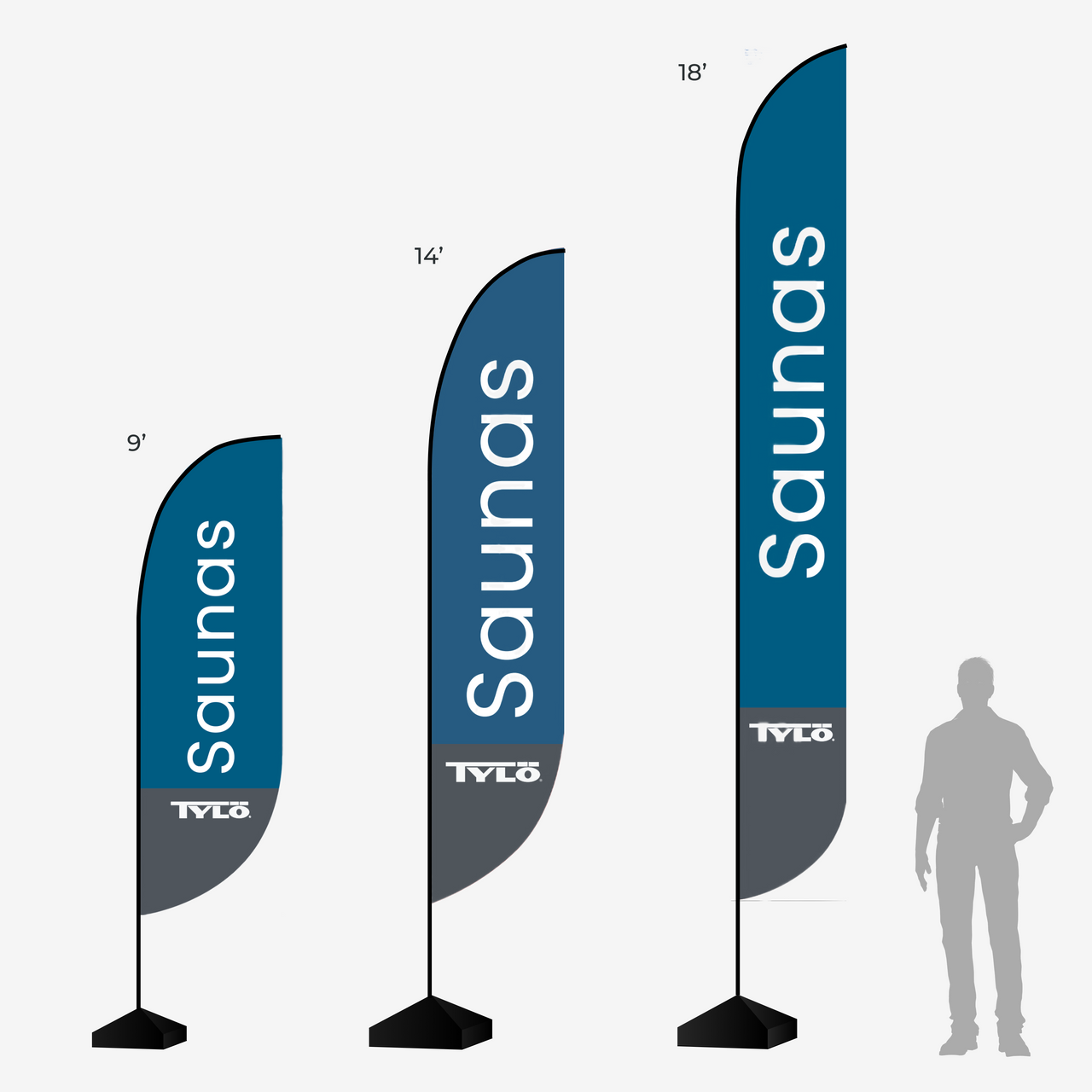 9' Tylö Feather Flag