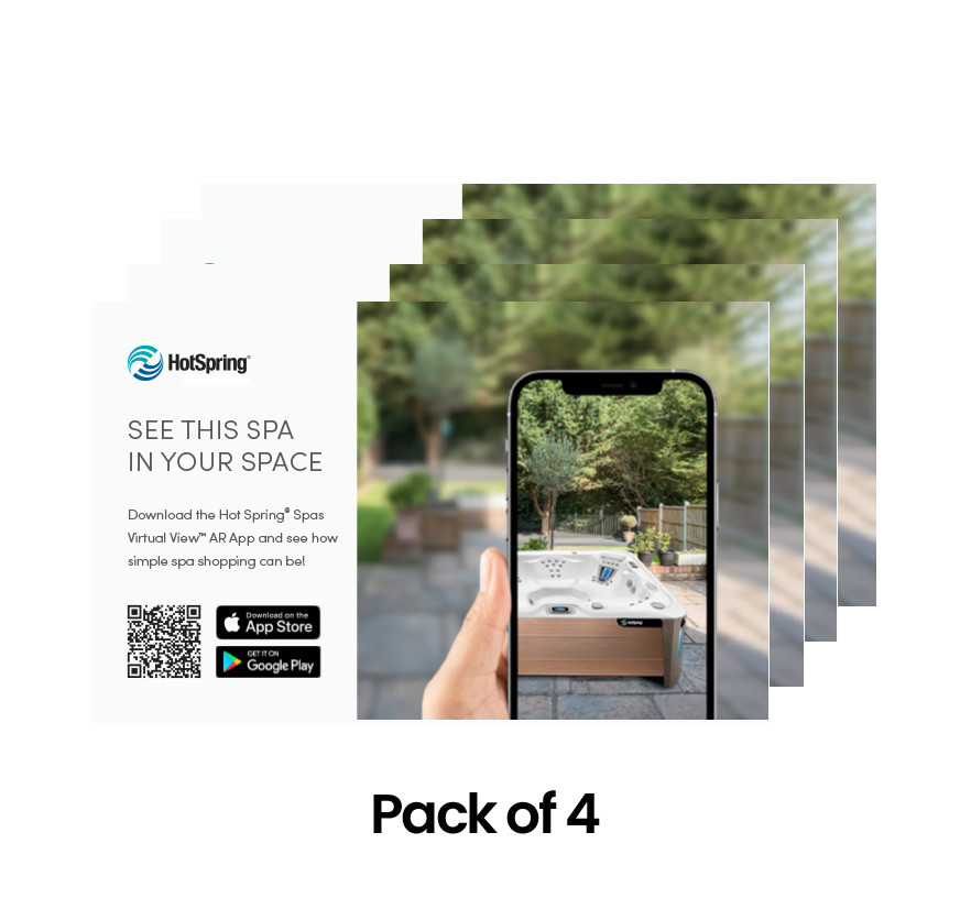 Virtual View AR App Removable Sticker 4 Pack