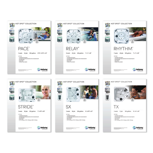 HotSpot Spa Stand Graphic Set 13 x 16 PK 6