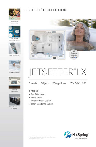 Highlife Jetsetter LX Spa Stand Graphic 11 x 17