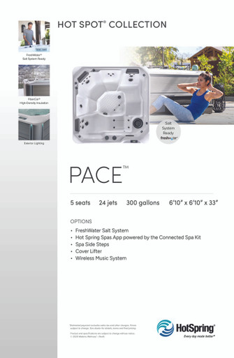 HotSpot Pace Spa Stand Graphic 11 x 17