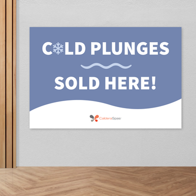 Caldera Cold Plunge Hanging Banner - Large