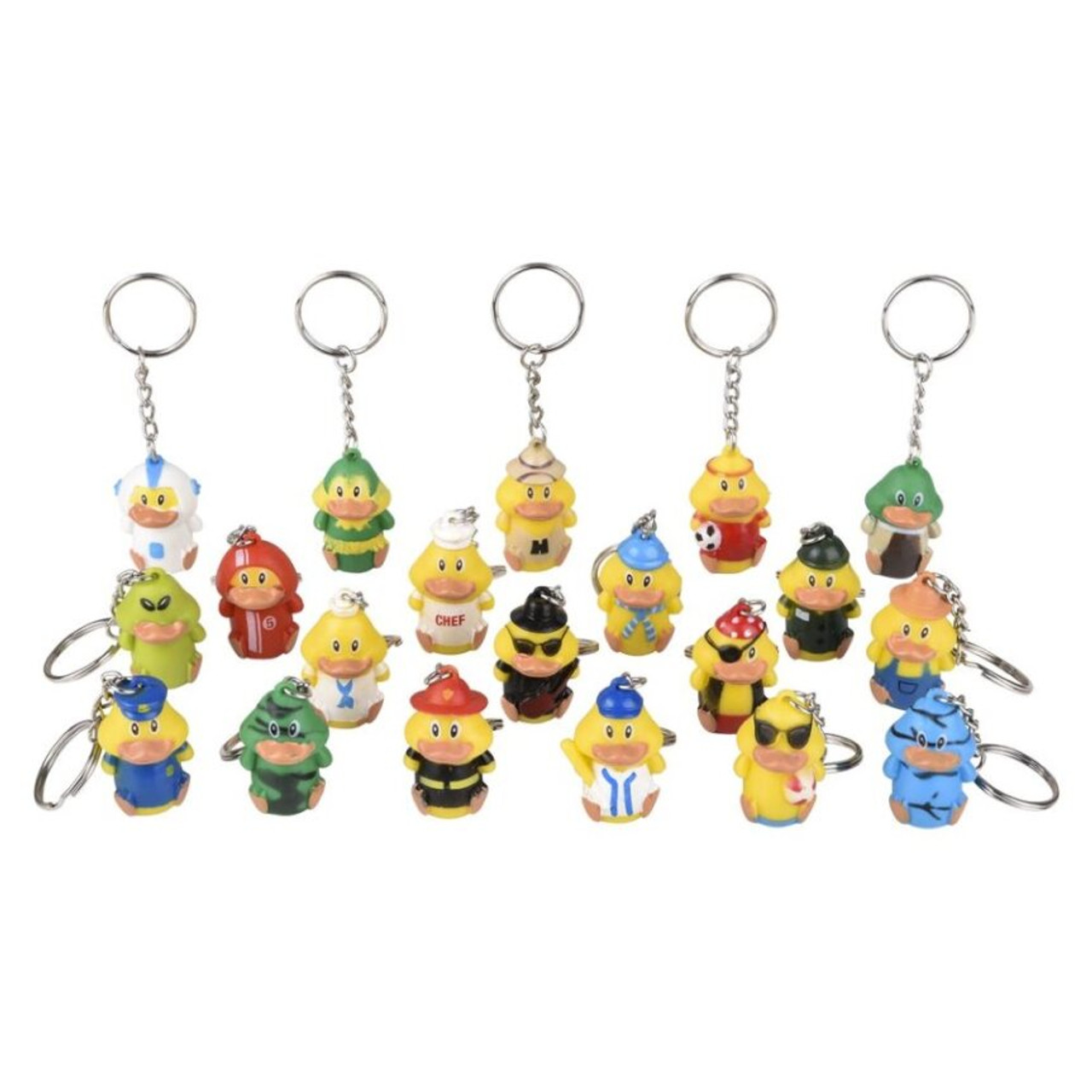 Collectible Ducky Key Chains - 20 per pack - Small Toys