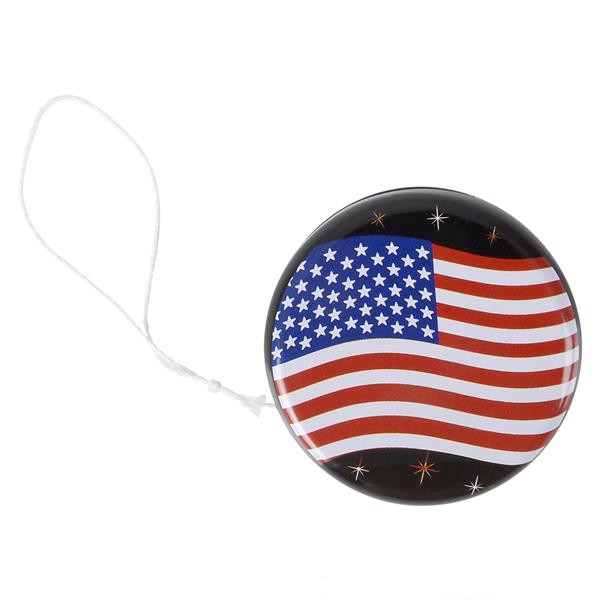 Metal Stars and Stripes YoYo - 2-inch size - 12 per pack