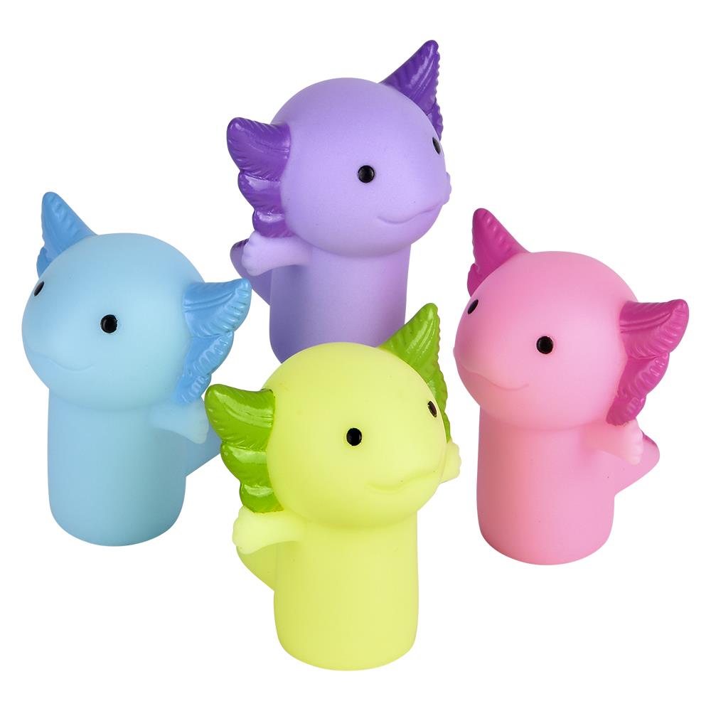 Axolotl Finger Puppet - 12 per pack - Small Toys