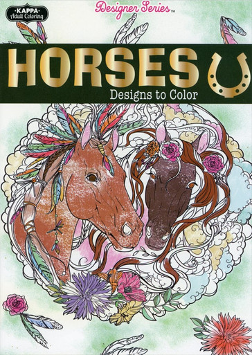Adult Coloring Book - Horse Designs to Color | Kappa Designer Series