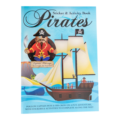 Pirate Sticker Book - 10 Pages of Swashbuckling Fun & Activities!