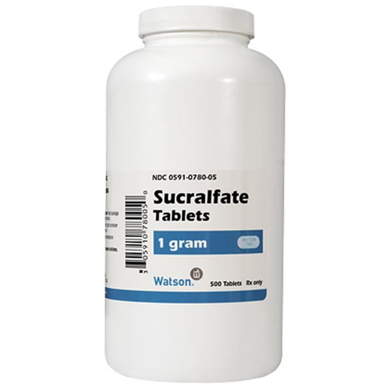 Sucralfate Tabs (Rx) - 1 gm, 500's - KBC International