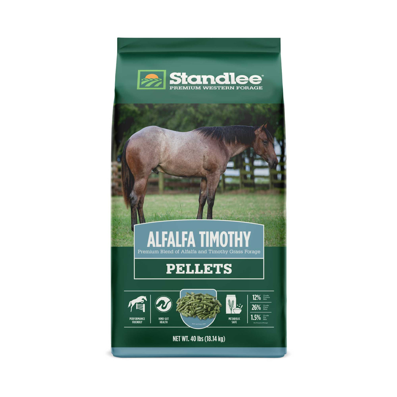 Standlee® Premium Alfalfa/ Timothy Pellets - 40 lbs - KBC International