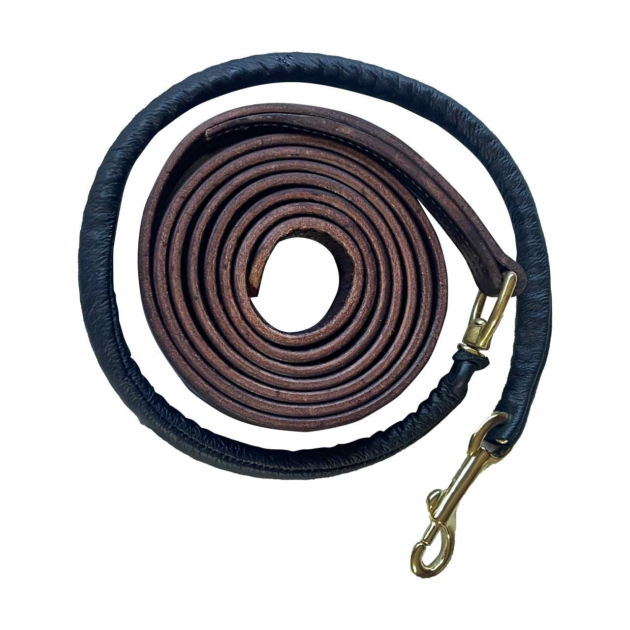Thin line Leather Covered Chain Lead - KBC International