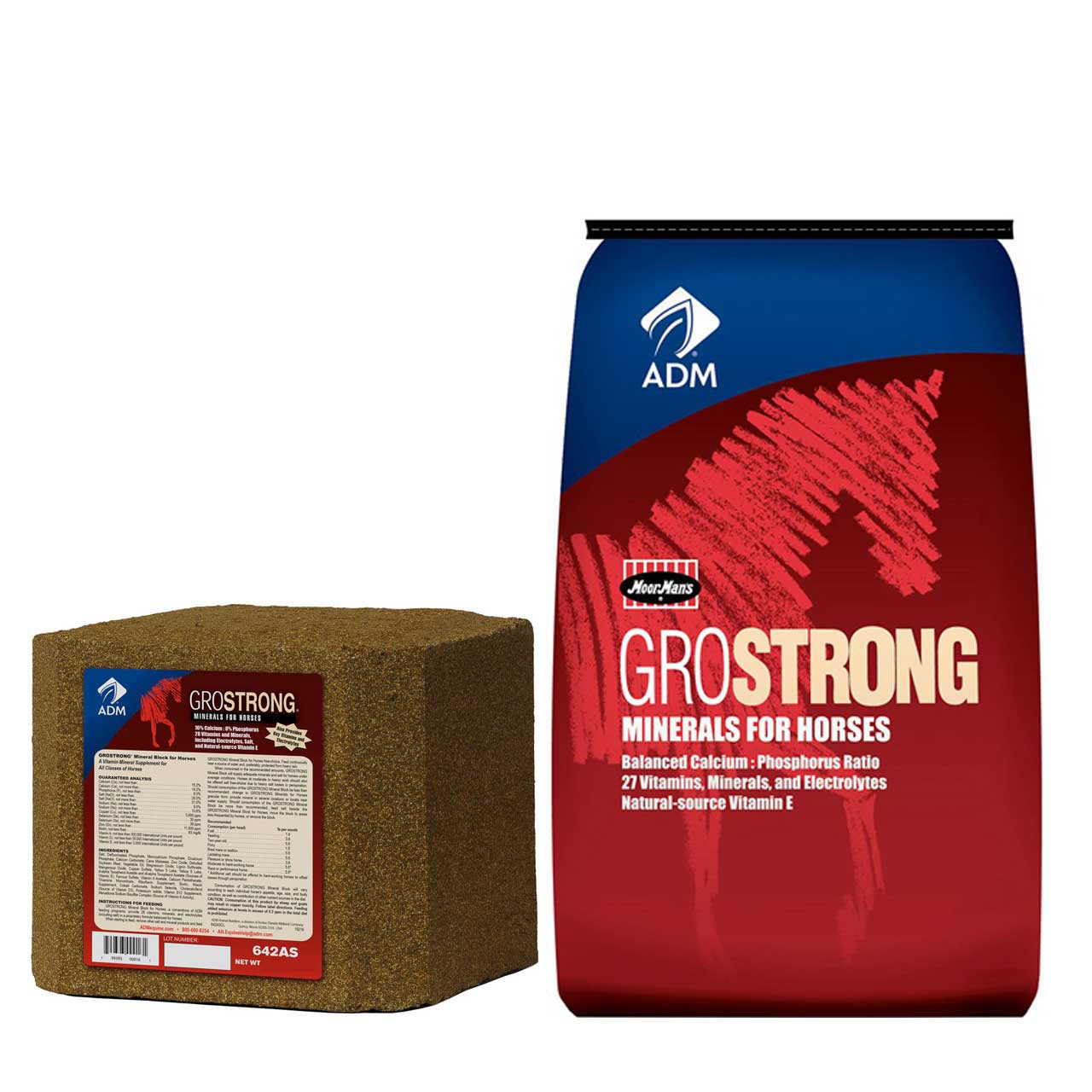 ADM® Grostrong® Loose Mineral Horse Supplement - 25 lb