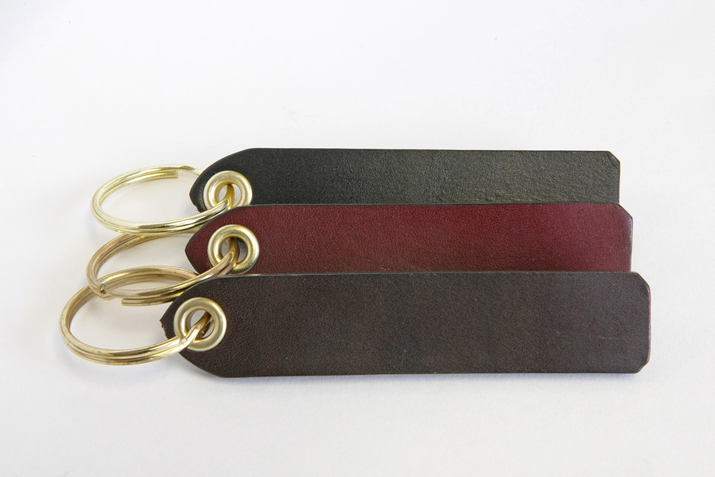 Leather Key Tag w/ Brass Hardware