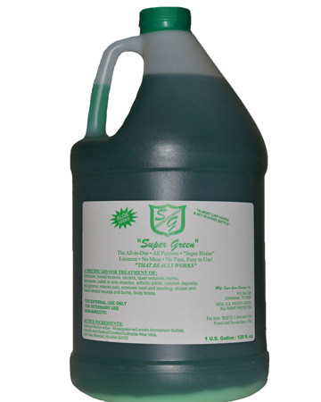 Super Green Equine Liniment - Gallon - KBC International