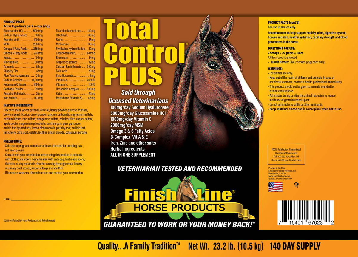 Finish Line® Total Control® Plus - 23.2 lbs (140 days) - KBC International