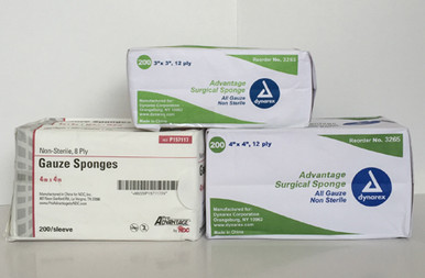 Non-Sterile Gauze Sponge 12 Ply - 4 x 4 - KBC International