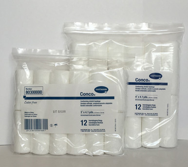 Conform Stretch Gauze Bandage - 3 Inch x 4.1 yd, 12 ct - KBC International