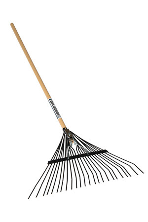 Barn Spring Brace Rake- Wooden Handle - KBC International