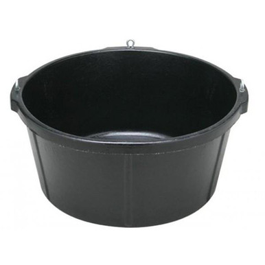 Rubber Feed Tub with Eyelets - 6.5 Gallons - KBC International